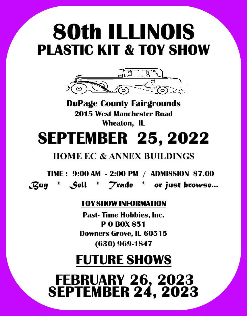 Past-Time Hobbies Miniature Toy & Kit Show | DuPage Event Center ...