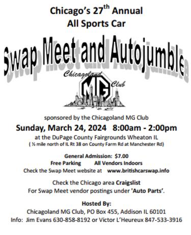7th Annual All Sports Car Swap Meet & Autojumble | DuPage Event Center ...