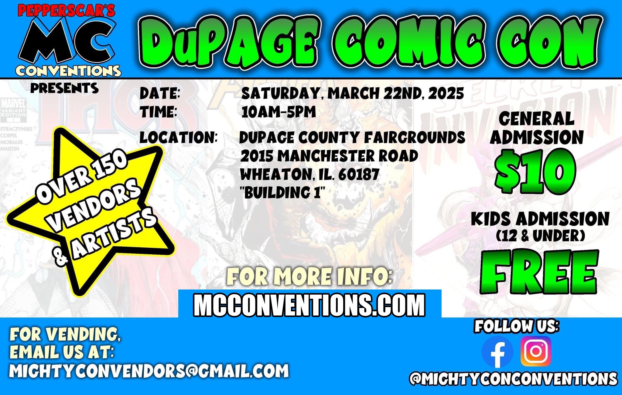 DUPAGE COMIC CON | DuPage Event Center & Fairgrounds.